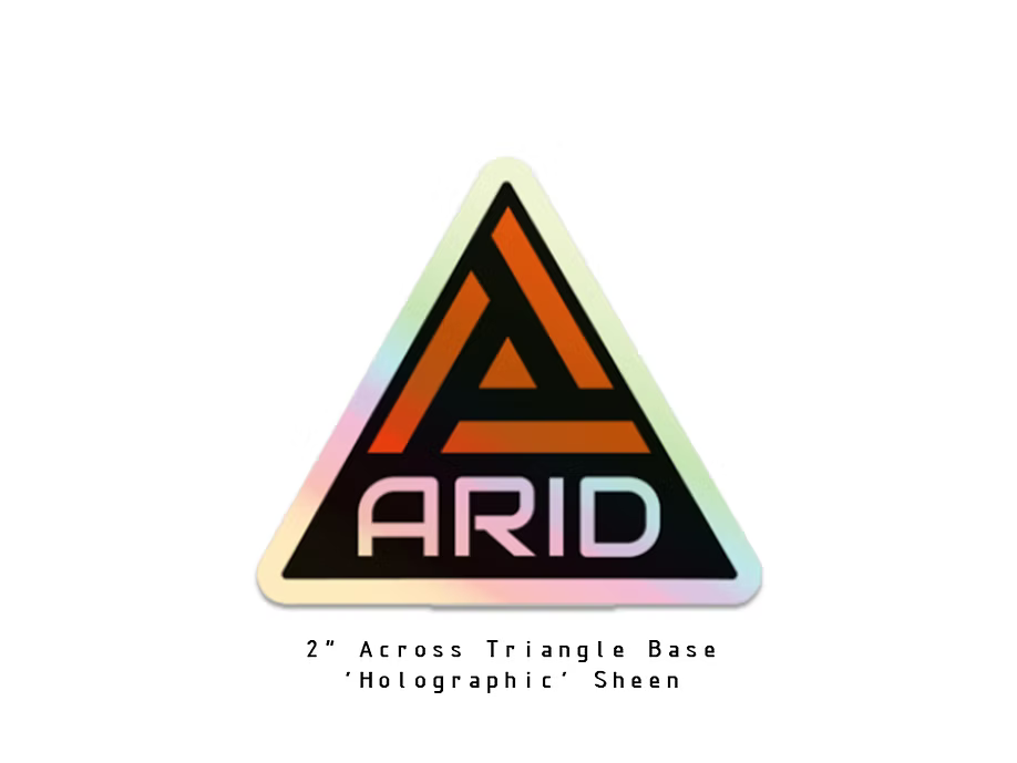 ARID USA Holographic Sticker- 3 Pack – Arid USA